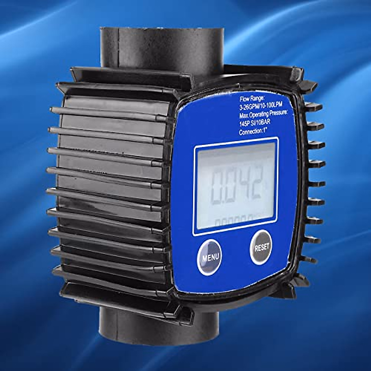 Digital Display Meter, High Accuracy Water Flowmeter for 1in Internal Thread for Various Media