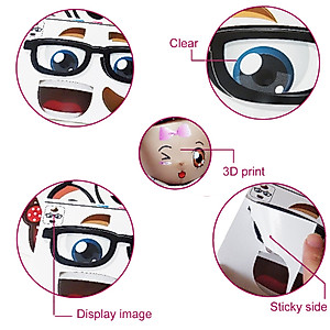 OLizee® Cute Facial Expressions Women Pregnancy Belly Stickers Maternity Photography Props(10 Sheets)