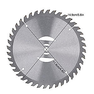 Brush Cutter Blades, Weed Eater Blades, Circular Saw Brush Cutter, Manganese Steel Round Chainsaw Blades, 5.9in Sturdy Durable Incisive Grass Trimmer Blade Lawnmower Parts Garden Tools