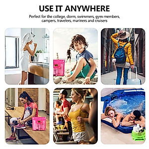 2 Pcs Shower Mesh Caddy Bag Quick Dry Hanging Toiletry and Bath Organizer for Travel and Swimming with Zipper (Roes-Green)