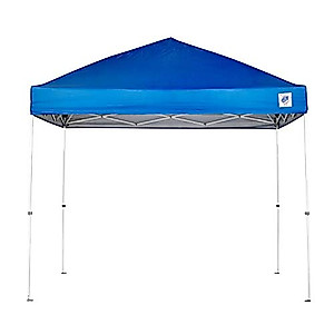 E-Z UP ENV3WH10RB, 10' x 10', Roller Bag, 4-Piece Spike Set, Recreational Grade Royal Blue Top NEW Envoy EZ UP Instant Canopy Shelter Tent, 10' by 10'