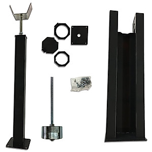 Manual Barrier Gate Complete kit 12ft Aluminum Arm-Counter Weight Receiver Stand