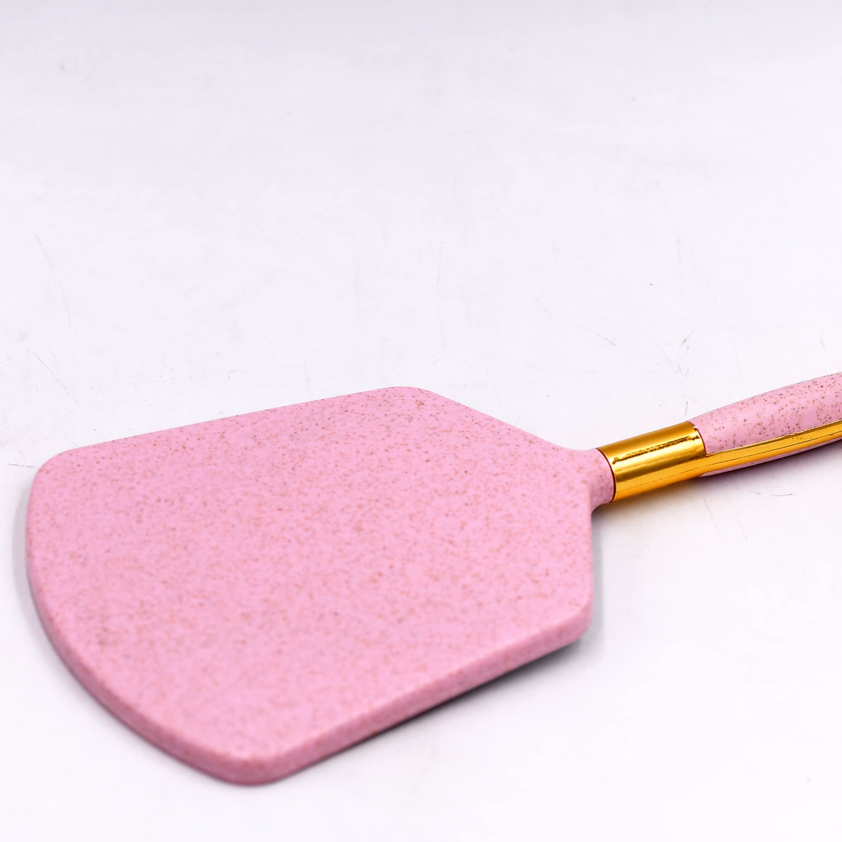 YCHMIR Hand Mirror, Handheld Mirror with Handle，Barber Hairdressing Handheld Mirrorfor for Salon 6 x 13 inch Pink-Square