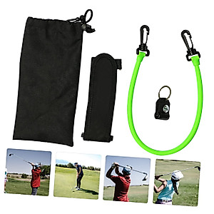 INOOMP 1 Set Swing Trainer Practicing Trainer Golfer Sports Toy Latex Trainer Swinging Trainer Motion Posture Belt Arm Band Trainer Gym Belt Men and Women Cloth Fabric Emulsion