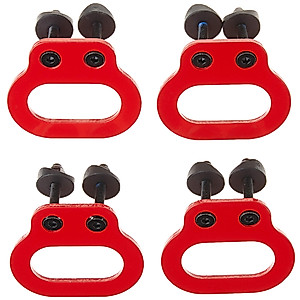 Wenzelite Bus Transit Tie Downs for Wenzelite Trotter Mobility Rehab Stroller, Red