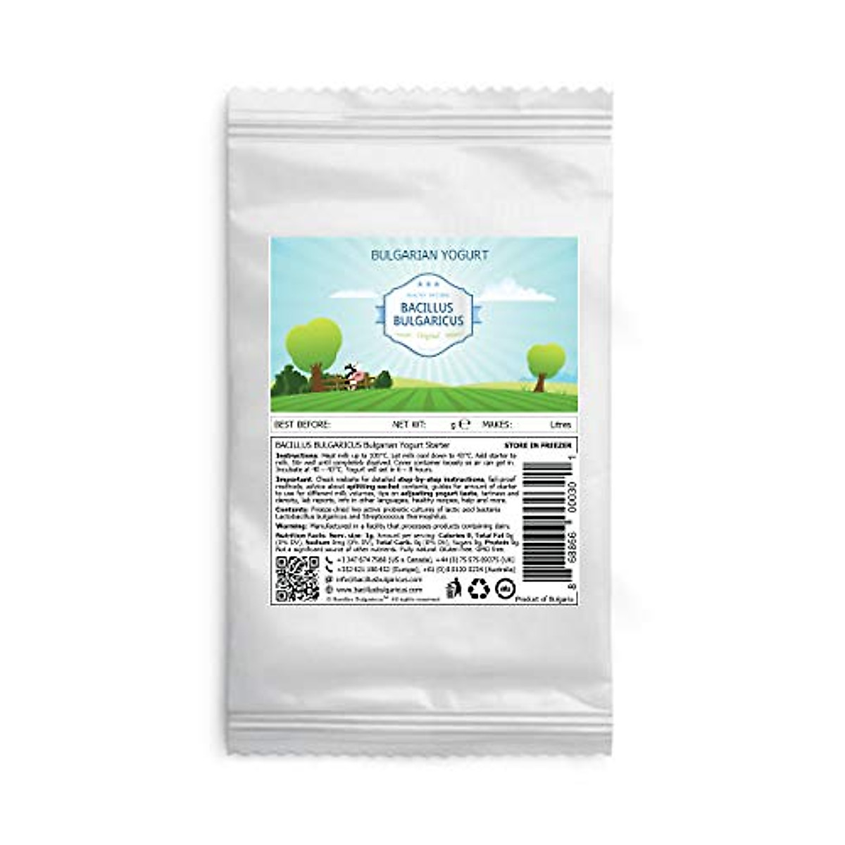 Bulgarian Yogurt Starter (Makes 40 Gal / 150 L)