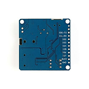 Voice Playback Module MP3 Voice Module Board WAV Decoding Trigger MP3 Playback Serial Control SD/TF Card for Arduino DY-SV5W