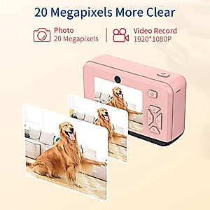 BISOFICE Portable Students Camera 20M Camera Auto Focus 2.0'' IPS Screen 1080P Video Record Mini Selfie Camera Learning Toy Christmas Birthday Gift Holiday Travel