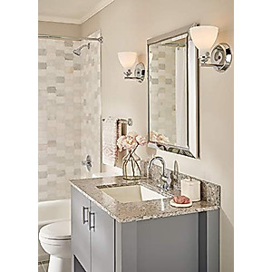 Peerless Precept Single Hole Bathroom Faucet, Single Handle Bathroom Faucet Chrome, Bathroom Sink Faucet, Drain Assembly, Chrome P191102LF