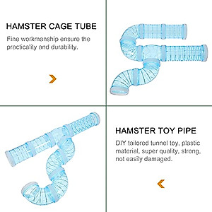 Hamster Cages Cat Cages Indoor Large Hamster Tubes, Hamster Hamster Tubes and Tunnels Hamster Tubes and Tunnels kit Hamster cage Accessories Bedding 1 Set Animal Playpen Dog Cage