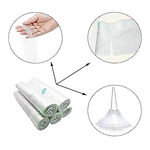 100 Pack Potty Chair Liners with Drawstring,Toilet Seat Potty Bags Cleaning Bag for Kids Toddlers,Baby Training Seat