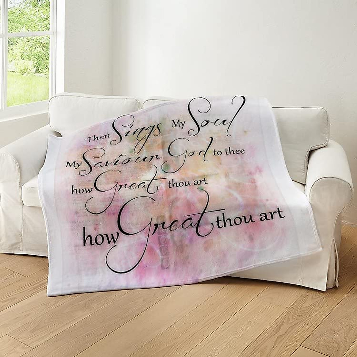 CafePress How Great Thou Art Throw Blanket Super Soft Fleece Plush Throw Blanket, 60"x50"