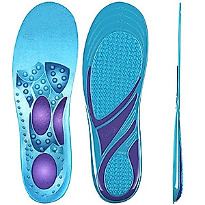 Dr. Scholl's STIMULATING STEP Insoles Massaging Gel Plus Stimulating Nodes for Extra Massaging Action on Key Pressure Areas, for Women's 6-10, also available for Men's 8-13, 2 Count