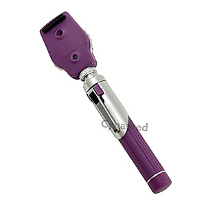 Premium Student Home USE LED Bright Light ENT Diagnostic Otoscope Orange Plus 1 Extra Replacement Bulb Plus 10 Specula Cynamed