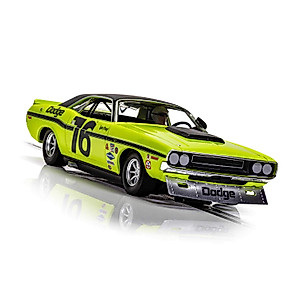 Scalextric Dodge Challenger Sam Posey #76 1:32 Slot Race Car C4164
