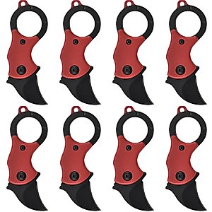 JUNZHIZHE Folding Knife Mini Pocket Knife Men's Pocket Knife, Exquisite EDC Folding Knife Box Knife, Daily Carrying Small Tool, Men's Gift (8Pack) (s)