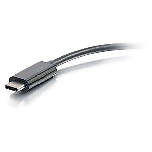 Legrand - C2G USB Adapter, USB C to Ethernet Hub, Gigabit Ethernet Port, 3 Port Adapter with Power Deliver, Black, 1 Count, C2G 29747