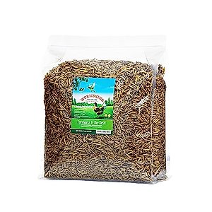 WORMSKING 5LB Dried Black Soldier Fly Larvae, High Calcium for Chickens