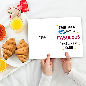 MQMRYeto Funny Leaving Card for Coworker, Retirement Going Away Card for Coworker, Farewell Card for Friend, Gift for Colleague Leaving, Be Fabulous Somewhere Else