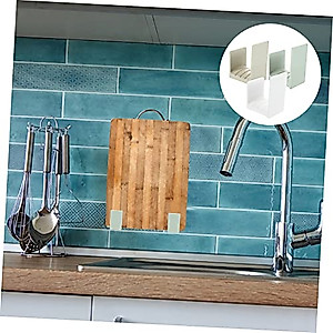 LABRIMP 3pcs Lid Rack Cups Set Green Pots and Pans Set Plastic Stand Pot Lid Rack Wall Mount Dish Rack Pot Lid Holder Stand Pan Cover Rack Punch-free Pot Lid Storage Organizer Small Tools