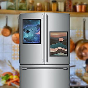 Hibah 2 Pack Diamond Painting Frames, Frames for 30x40cm/12x16in Diamond Painting Canvas, Self Adhesive Diamond Magnetic Art Frame, Frames for Wall Window Door