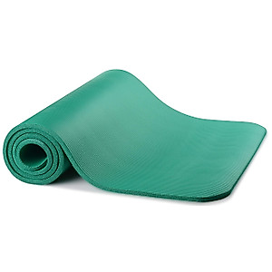 Fitvids Yoga Mat, 1/2-Inch Extra Thick High Density Exercise Mat, Anti-Tear Exercise Yoga Mat with Carrying Strap, Suitable for Various Yoga Exercises