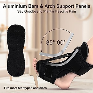 Plantar Fasciitis Night Splint, Plantar Fasciitis Achilles Tendinitis Pain Relief, Adjustable Straps Plantar Fasciitis Relief, Plantar Fasciitis Brace with Arch Support, for Men Women (1pcs)