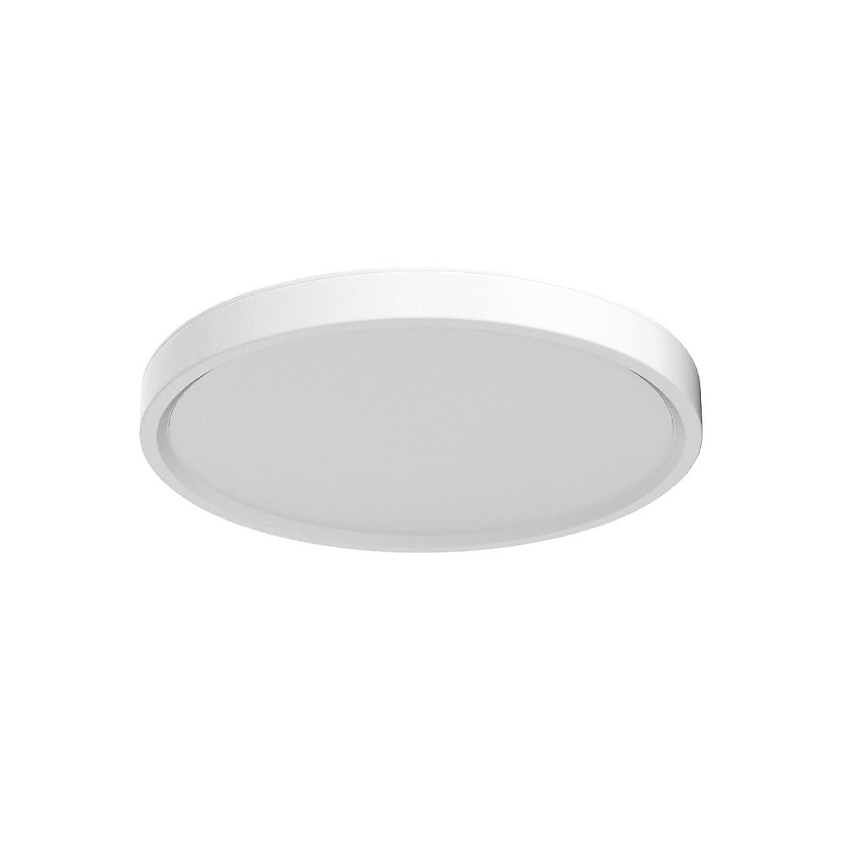 12 Inch 24W LED Flush Mount Ceiling Light Fixture, 5000K Daylight White, 3200LM, Flat Modern Round Light Fixtures, 240W Equivalent White Ceiling Lamp for Kitchens, Stairwells, Bedrooms.etc. 2Pack
