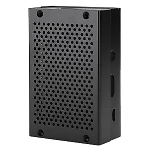 Case for 3 B+ (B Plus) / Pi 3 B, Aluminum Alloy Case Mesh Shell Vent Motherboard , for Heatsink (Black for 3B+/3B)