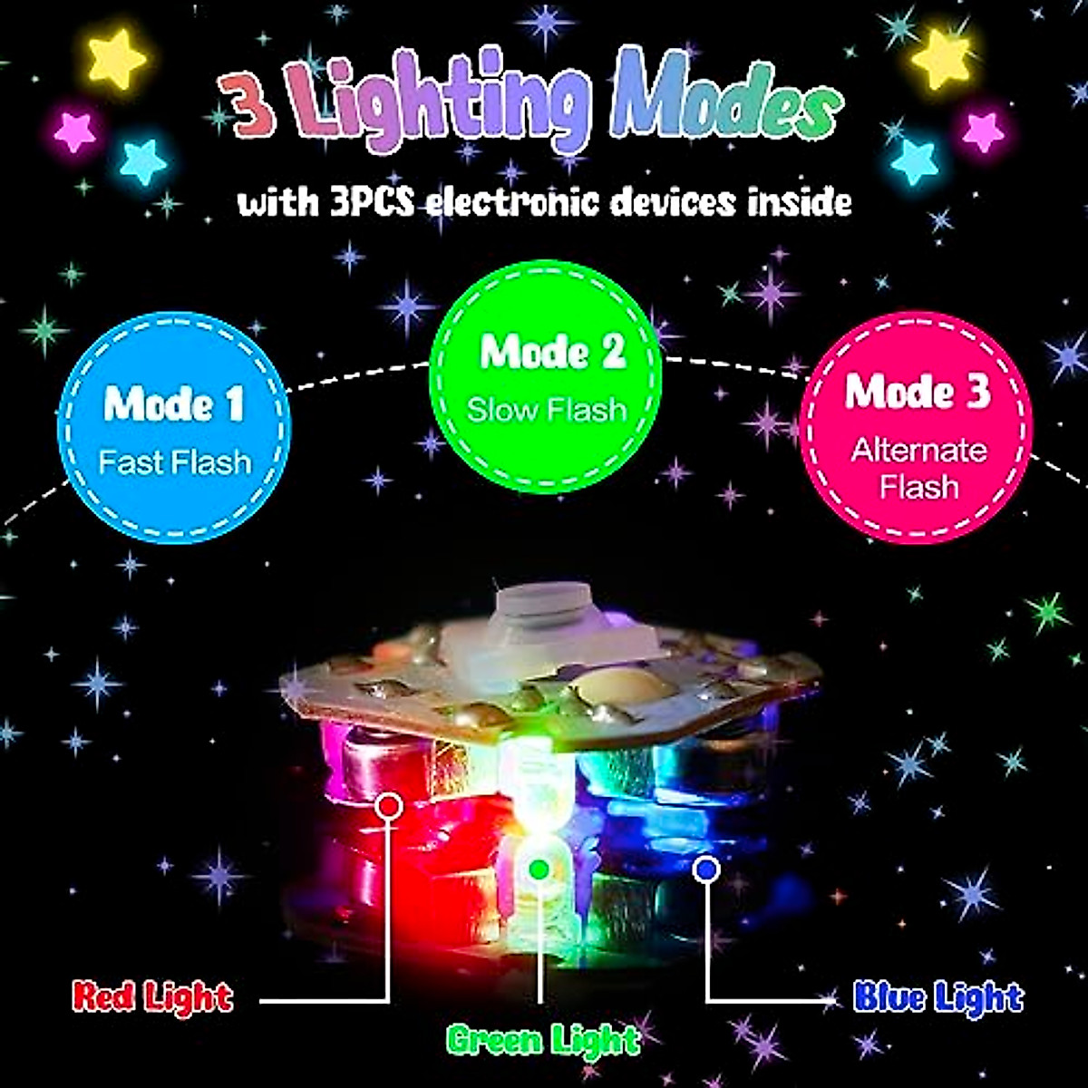 30Pcs LED Light Up Bracelet, Party Favors for Kids, Light Up Fidget Spinner Bracelets, Glow in The Dark Party Supplies, Classroom Prizes, Return Gifts, Halloween Christmas Goodie Bag Stuffers