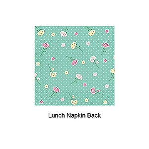 Floral Themed Tea Party Supply Pack Bundle Includes Paper Plates & Napkins for 8 Guests