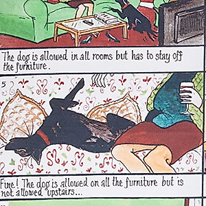 Samuel Lamont The Dog Rules Cotton Tea Towel made in United Kingdom