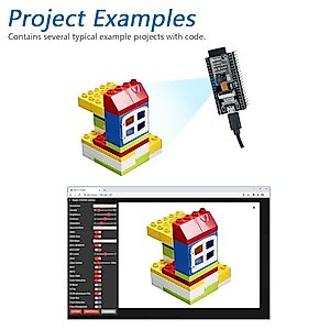 Freenove ESP32-WROVER CAM Board (Compatible with Arduino IDE), Onboard Camera Wireless, Python C Code, Detailed Tutorial, Example Projects