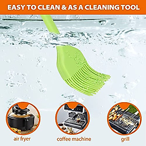 Fruit Food Brush Kitchen Cooking Basting Brush silicone Food Brush for BBQ Grilling Turkey Steak Fish Baking,Family Party Outdoor Cooking Tour Camping Picnic Food Baking Brush Easy to Clean