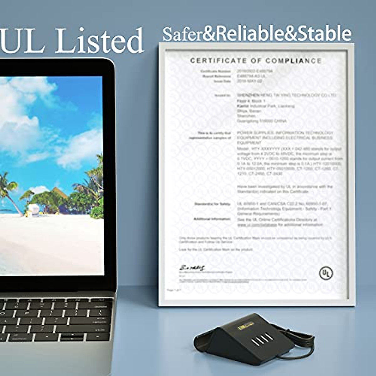 USB Charging Station, 4 USB Desktop Charging Station for Multiple Devices Compatible with Smart Phones, Speaker, Power Bank and More