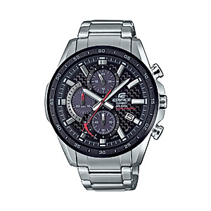 Casio Men's EQS-900DB-1AVCR Edifice Analog-Digital Display Quartz Silver Watch