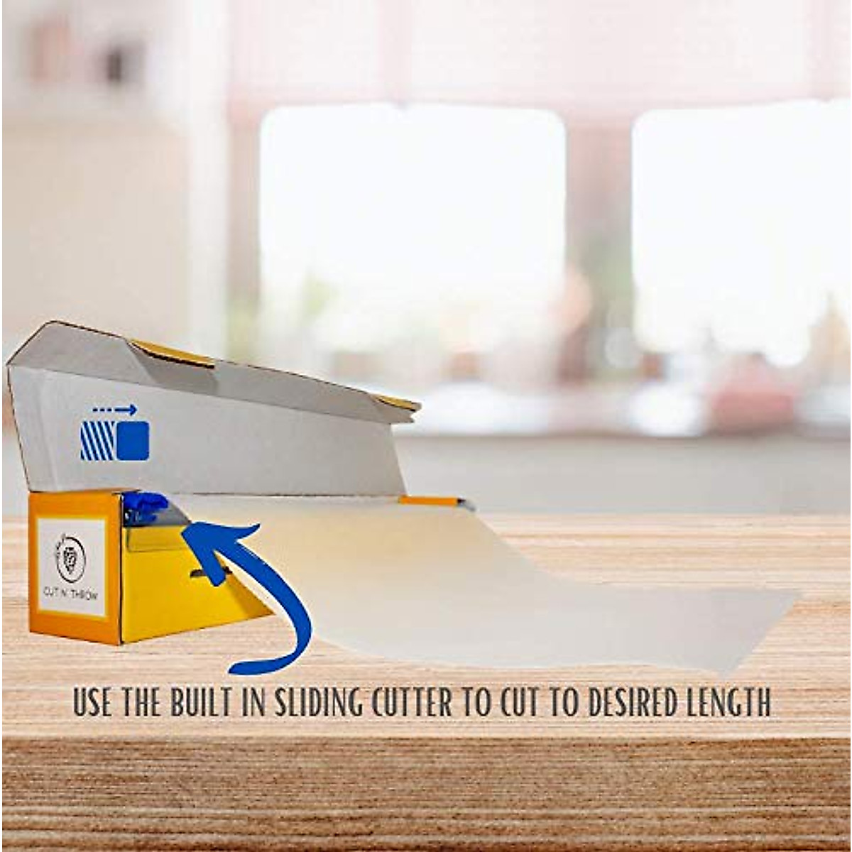 Disposable Plastic Cutting Board For Cooking Prep, Restaurant use, Traveling, Parties, Camping, BBQs Easy To Use Flexible Cutting Board Sheets With Built In Sliding Cutter