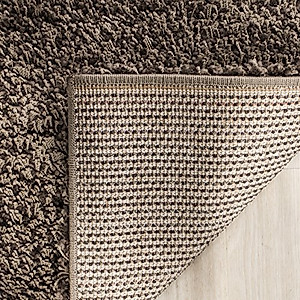SAFAVIEH California Shag Collection Accent Rug - 2'3" x 5', Mushroom, Non-Shedding & Easy Care, 2-inch Thick Ideal for High Traffic Areas in Entryway, Living Room, Bedroom (SG151-8181)