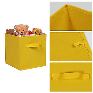 ZUER Foldable Storage Cubes- Thickening Collapsible Fabric Boxes Household Cube Storage Box - Moistureproof, Dustproof, Odourless (2 Pack)