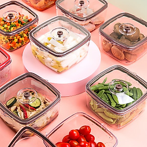 FEBEEK 2.8L Airtight Sealed Fresh-keeping Food storage Container with Vacuum Electric Pump for Meats, Pickles, Spices, Salads, Jams, BPA-Free