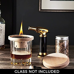 Halo Glass Topper Cocktail Smoker 5pc Kit with Torch