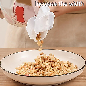 PLGEBR Food Bag Sealing Clip with Pour Spout,Food Storage Sealing Clips with Pour Spouts,Food Bag Spout Clip,Kitchen Food Bag Clips,Plastic Cap Food Clips,Suitable for Small Particle Food,Liquid