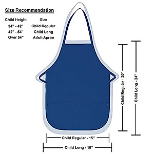 THE APRONPLACE Personalized Chef Any Name Child Apron Regular Add your own name for kids, kitchen, baking