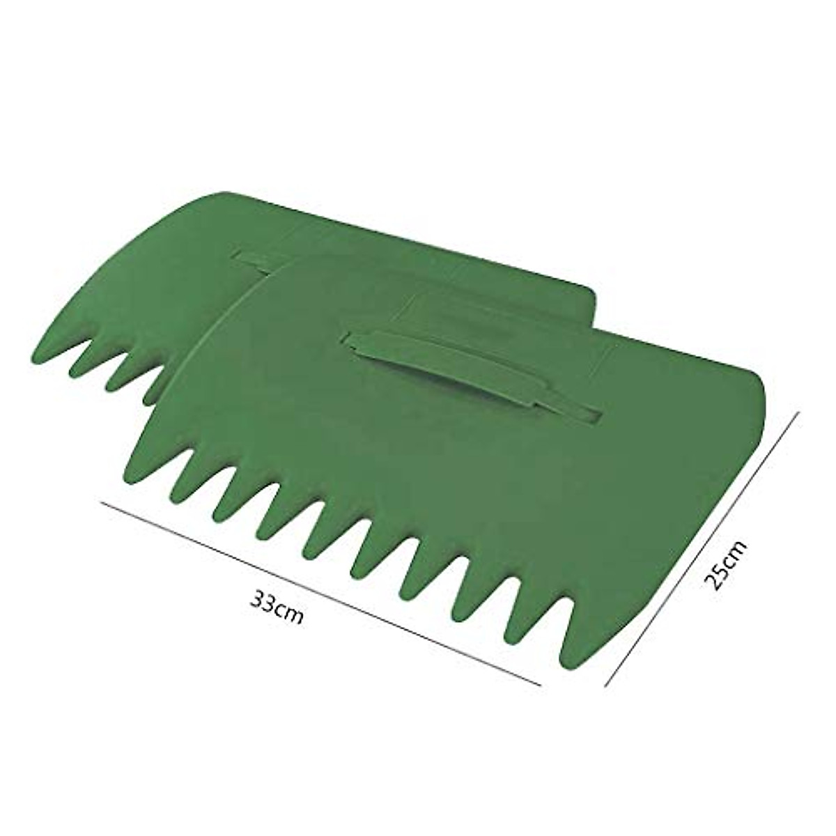 FOLOU 1 Pair Garden and Yard Leaf Scoops Hand Rakes, Large Sized, Multiple Use for Leaves, Lawn Debris and Trash Pick Up Good Use