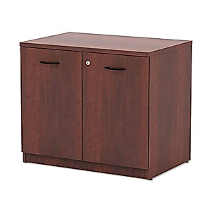 Alera ALEVA613622MC Valencia Series 34-1/8 in. x 22-7/8 in. x 29-1/2 in. Storage Cabinet - Medium Cherry