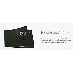 Everlast F.I.T. Slimmer Belt Up To 52 Waist Size, (Silver)