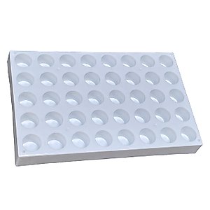 MUHWA Vial Racks for 10ml Vials, 40 Holes Sample Bottles Rack, Φ25mm, Pack of One