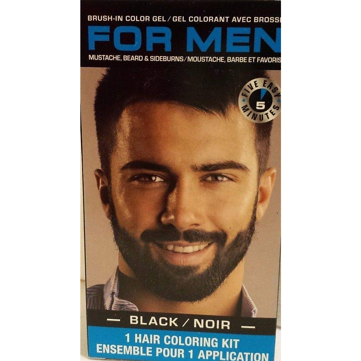 For Men Brush In Mustache Beard & Sideburns Color Compare To Just For Men Black