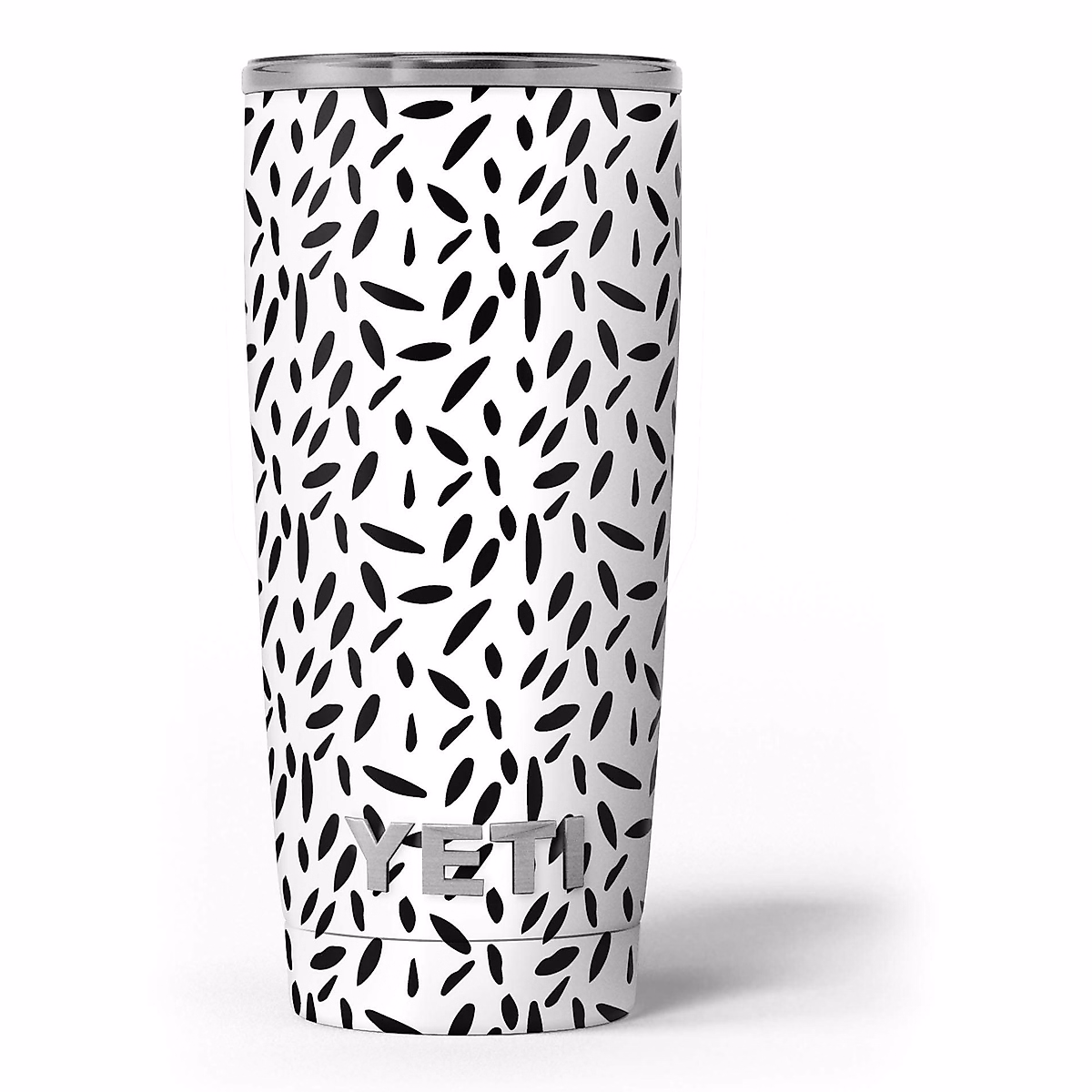 Design Skinz Slate Black Pedals with Translucent Backing - Skin Decal Vinyl Wrap Kit Compatible with The Yeti Rambler Cooler Tumbler Cups