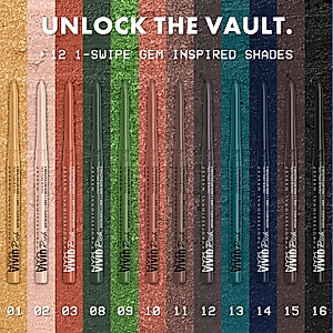 NYX PROFESSIONAL MAKEUP Vivid Rich Mechanical Eye Pencil, Vivid Rich Mechanical, Creamy Retractable Eyeliner - Smokin Topaz, Brown Eyeliner